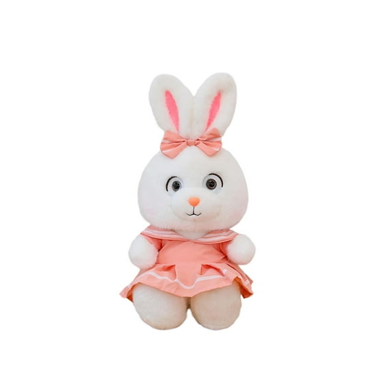 Dressed Bunny Stuffed Animal, 15.7 Inch Cute Easter Rabbit Stuffed ...