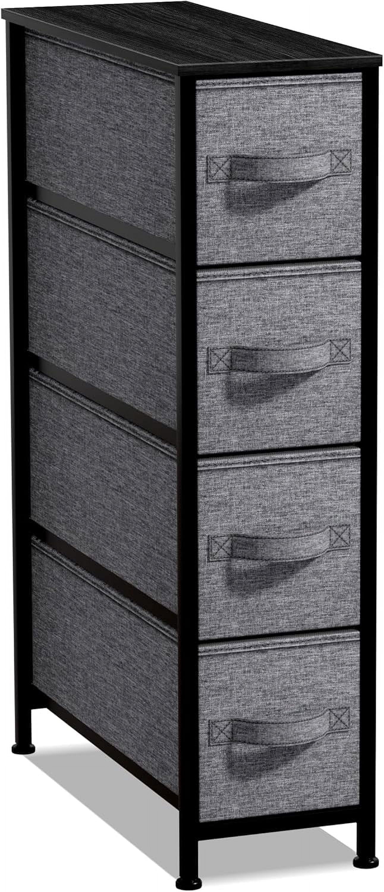 Dresser with 4 Drawers - Vertical Slim Storage Chest of Drawers with ...