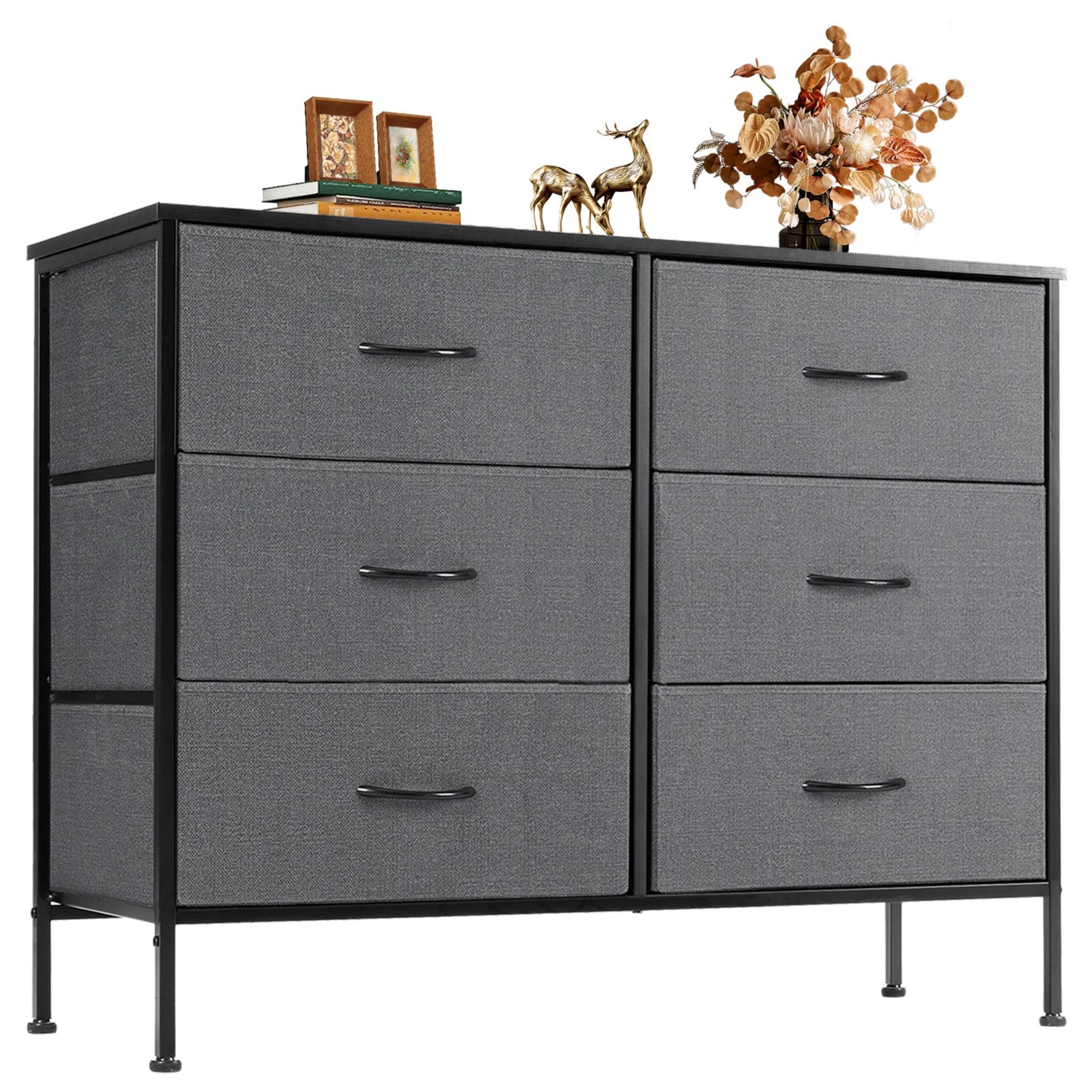 CONCETTA 6-Drawer Fabric Storage Dresser, Lightweight Organizer for ...