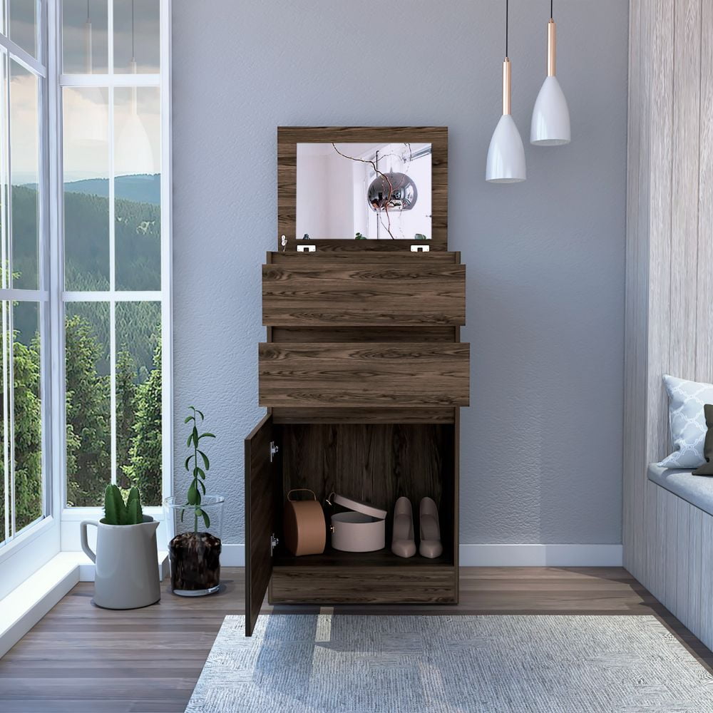 Dresser Asturias, Jewerly Box, Dark Walnut Finish - Walmart.com