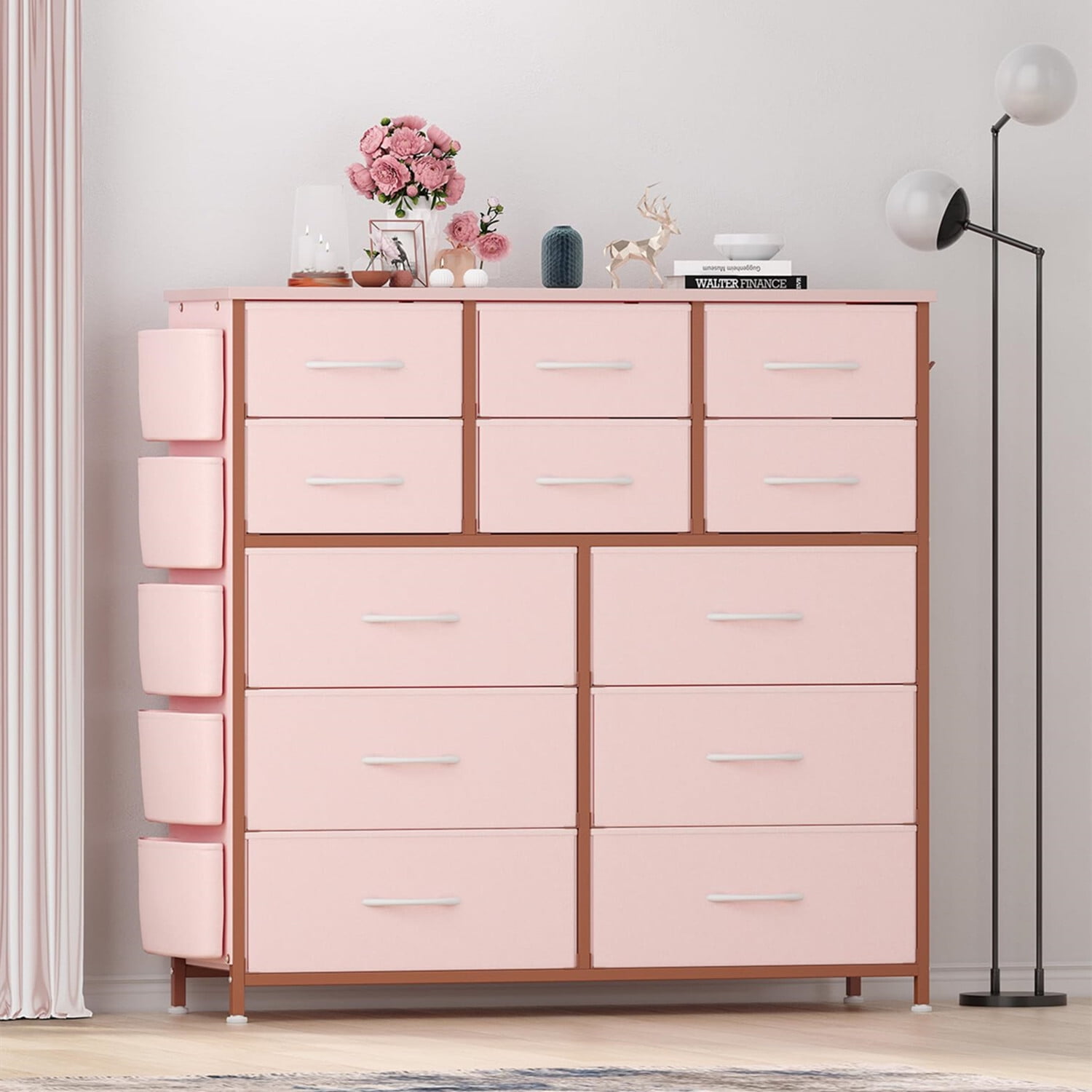 Dresser for Bedroom,12 Dressers & Chest of Drawers with Side Pockets ...