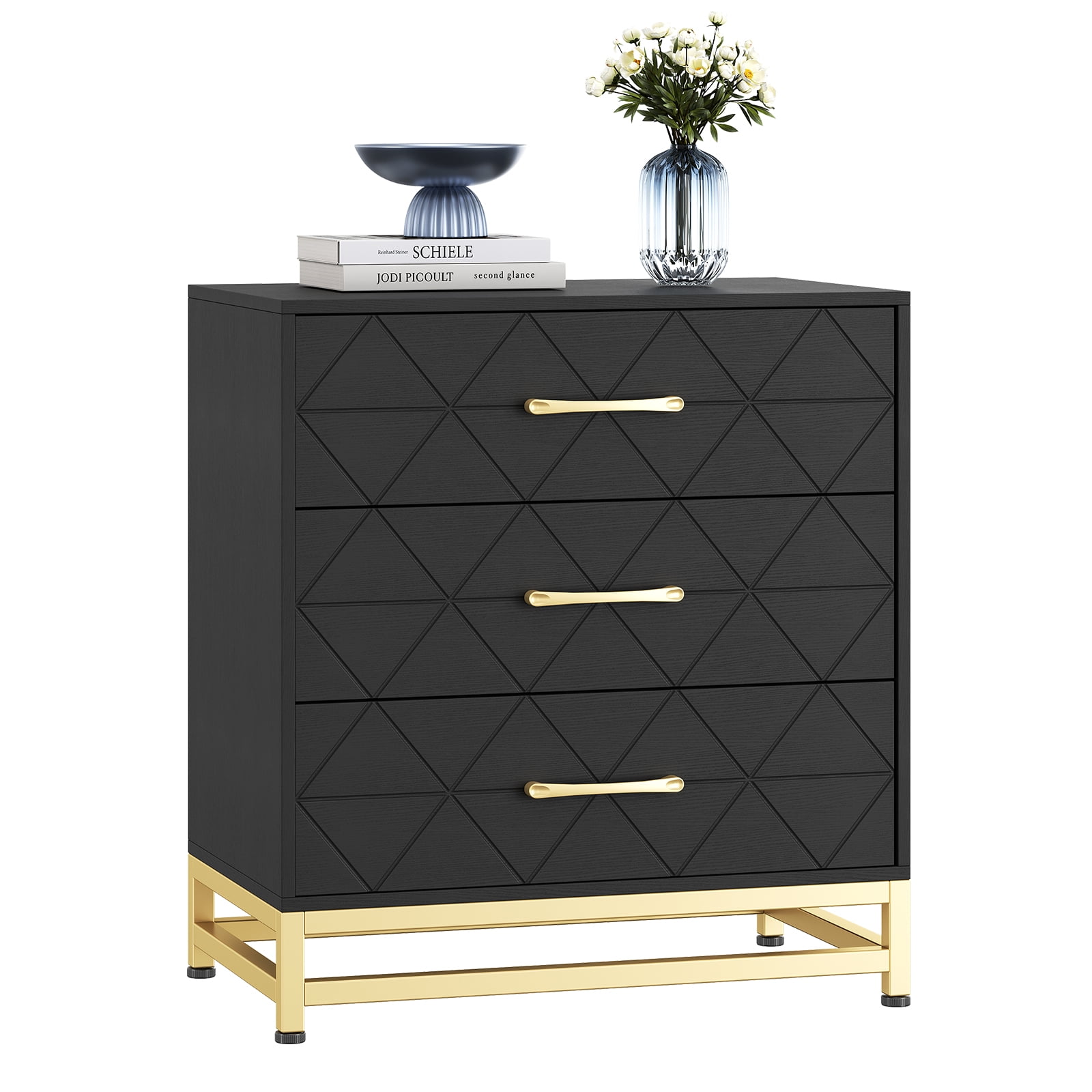 Dresser for Bedroom with 3 Drawer, Modern Dressers Chest of Drawers ...