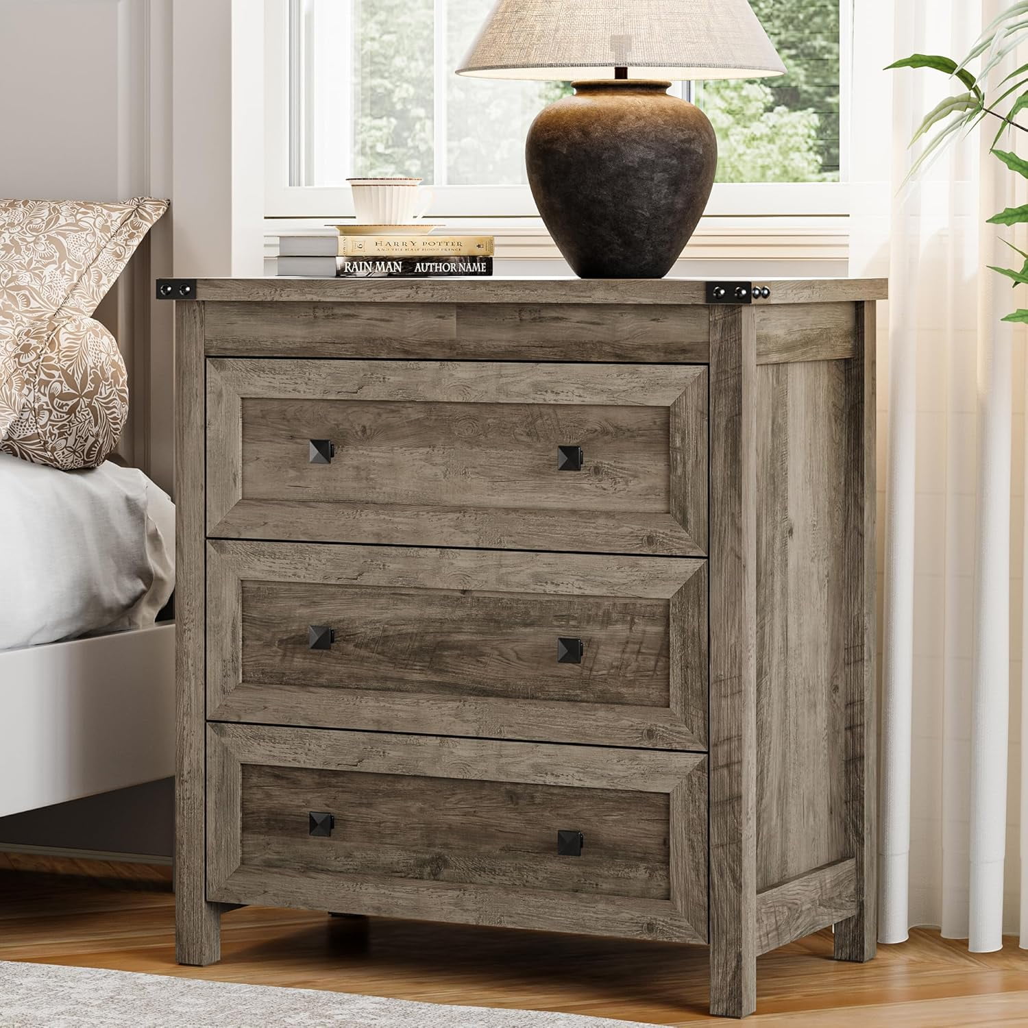 Dresser for Bedroom with 3 Drawers, Small Chests of Drawers, 27.55 ...