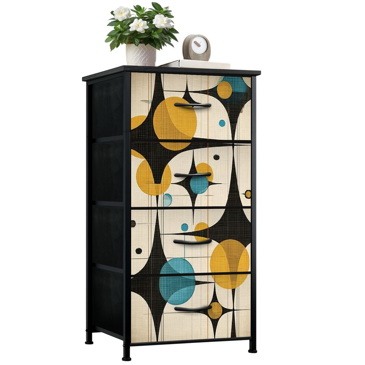 Dresser for Bedroom with 4 Storage Drawers Mid Century Vintage 1950s ...