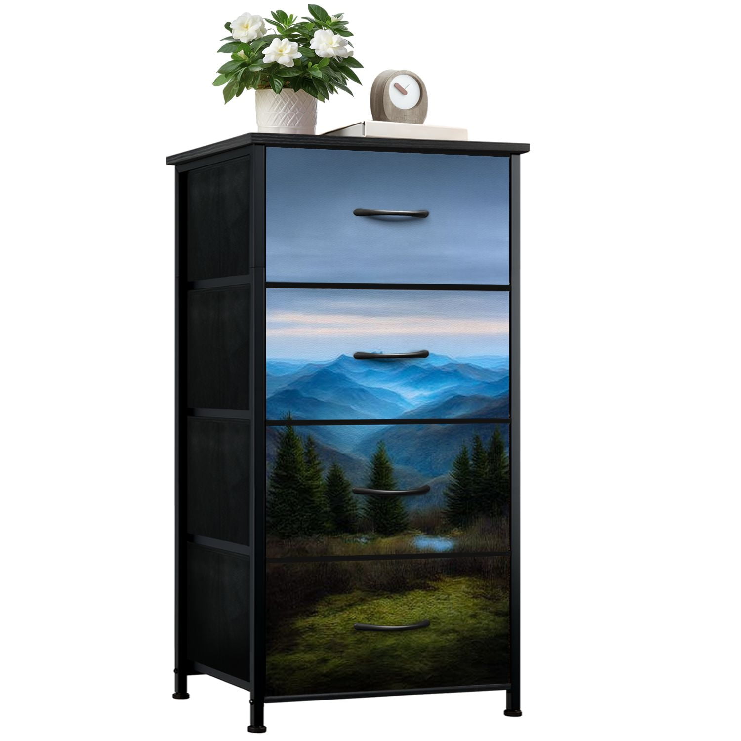 Dresser for Bedroom with 4 Storage Drawers Scenic Blue Ridge Parkway ...