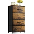 Dresser for Bedroom with 4 Storage Drawers, Small Dresser Chest of ...
