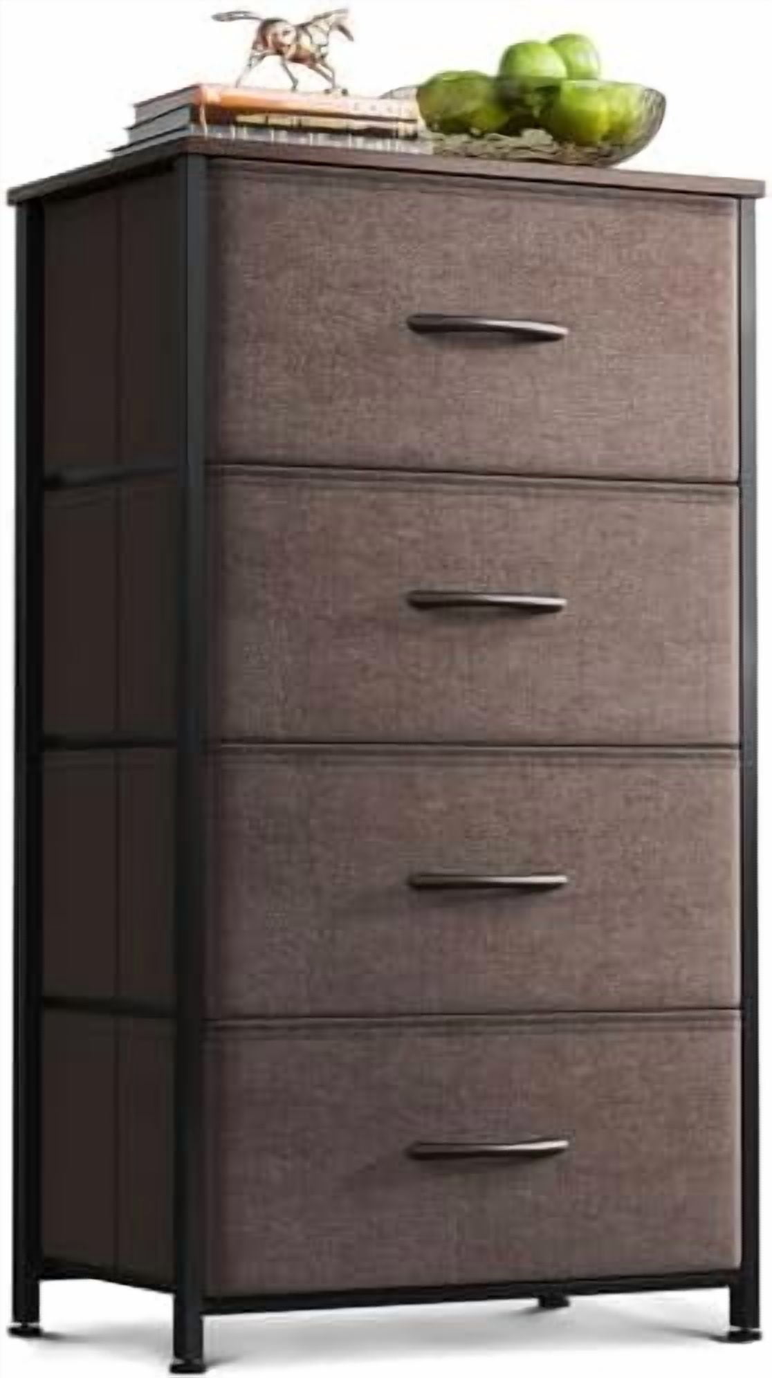Dresser for Bedroom with 4 Storage Drawers, Small Dressers Chest of ...