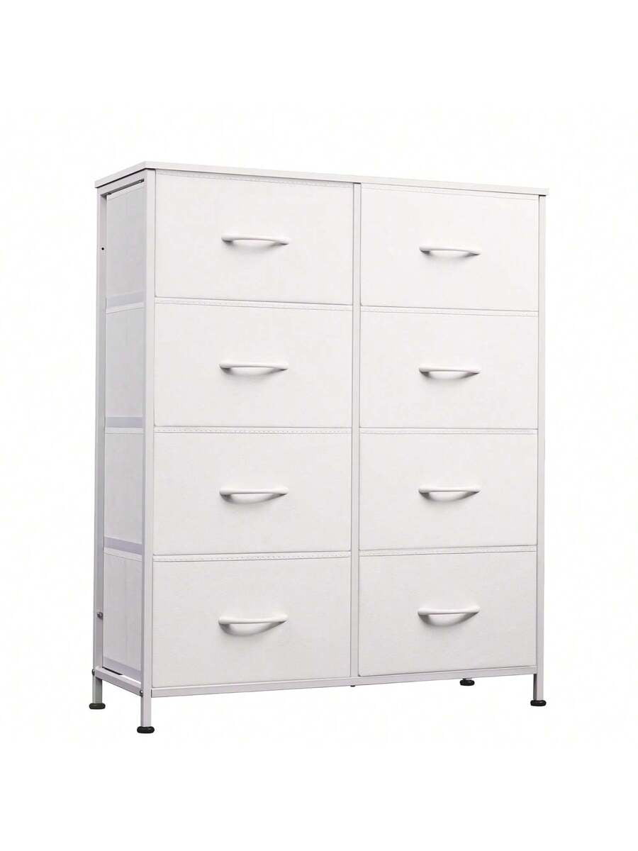 Dresser For Bedroom With 8 Fabric Drawers, Tall Chest Storage Tower ...