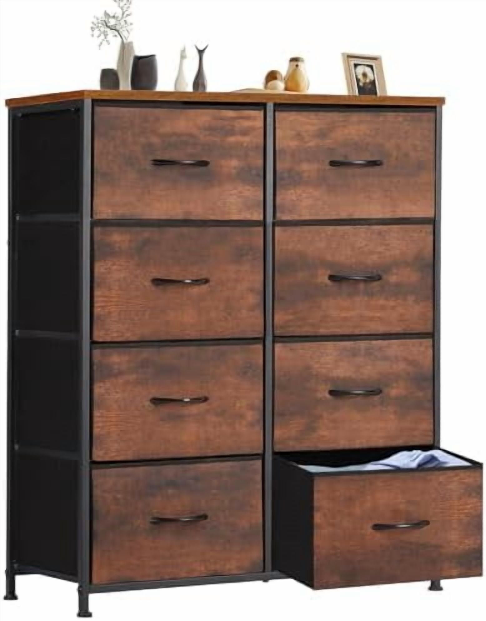 Dresser for Bedroom with 8 Storage Drawers, Large Fabric Storage Tower ...