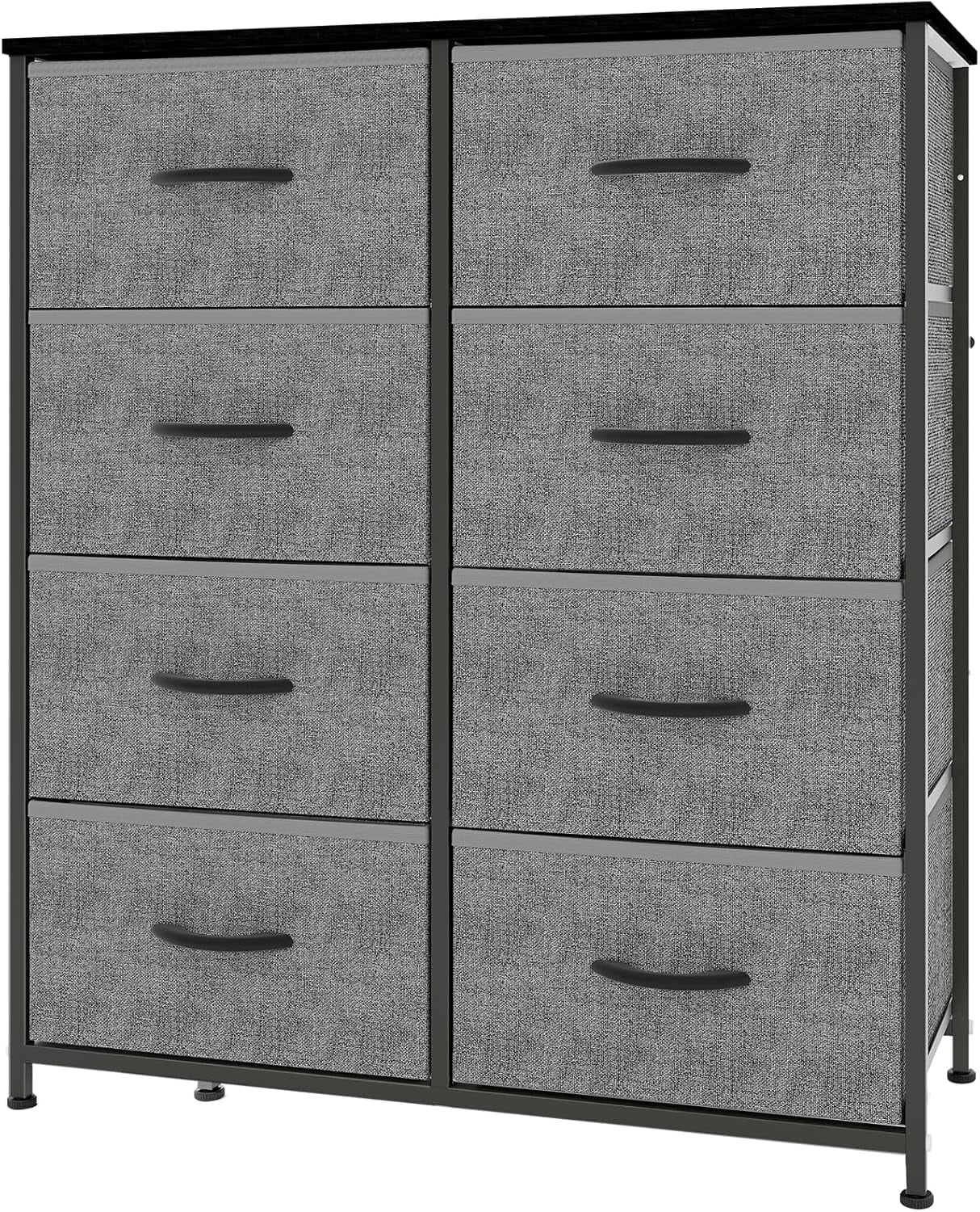Dresser for Bedroom, 8 Storage Fabric Drawers, Metal Frame and Wooden ...