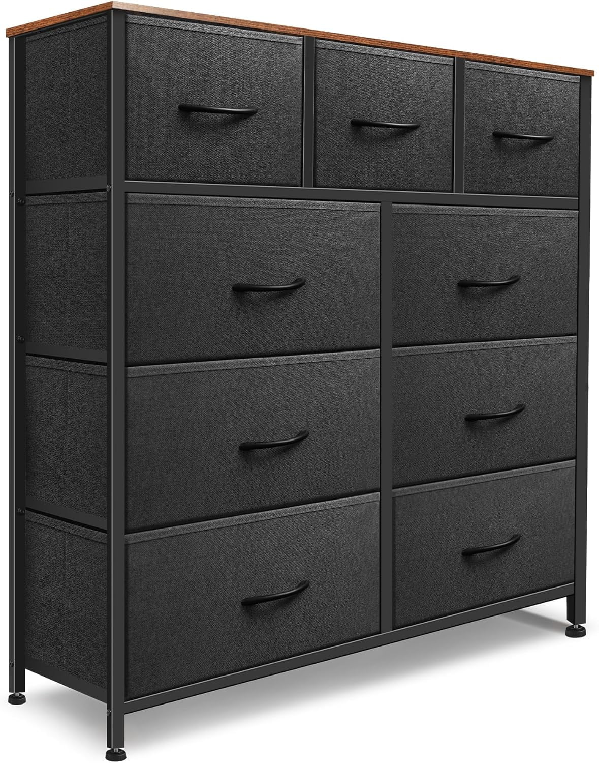 Dresser for Bedroom with 9 Drawers, Chest of Drawers, Storage Drawers ...