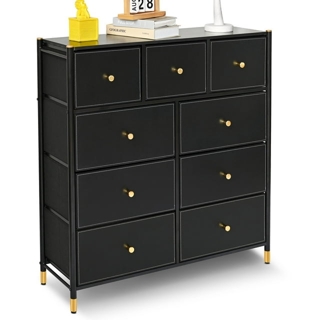 Dresser for Bedroom with 9 Drawers, Storage Drawer Organizer, Wide ...