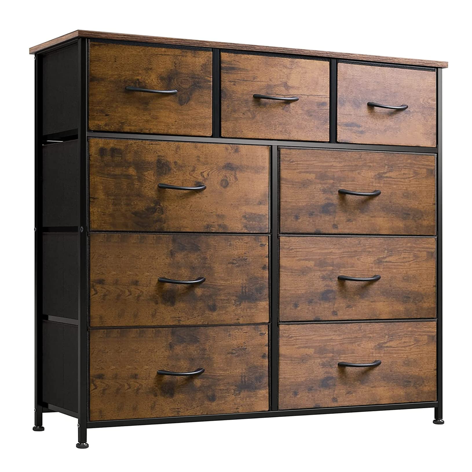 Dresser for Bedroom with 9 Drawers, Storage Drawer Organizer, Wide ...