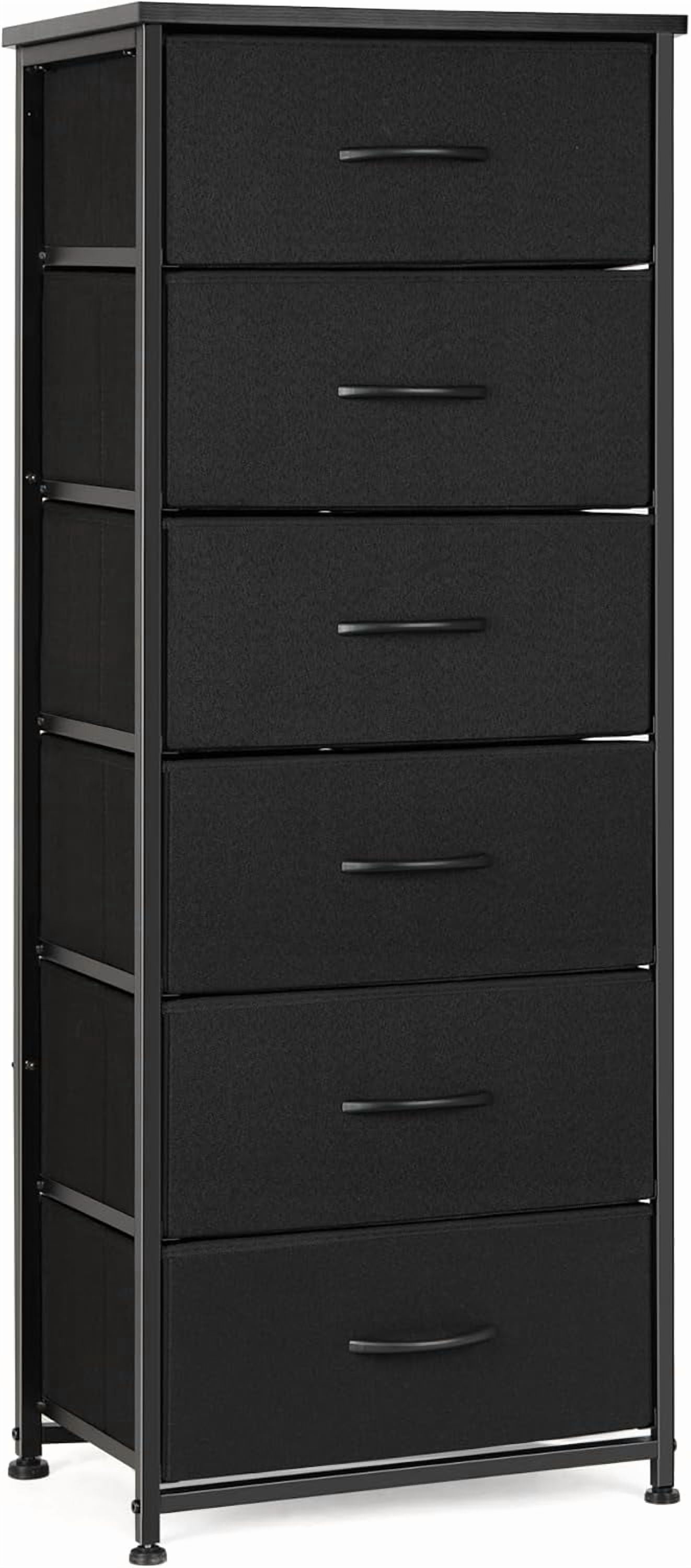 Dresser for Bedroom, Fabric Tall Dresser & Chests of Drawers with 6 ...