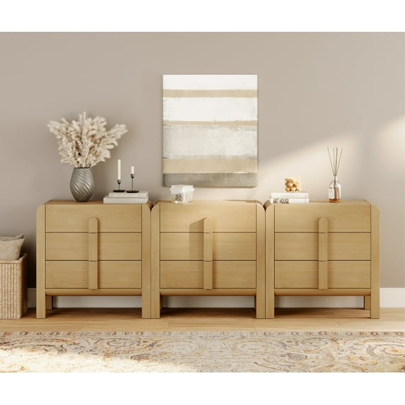 Dresser for Bedroom, Mid Century Chest of Drawers with Storage, 9 ...