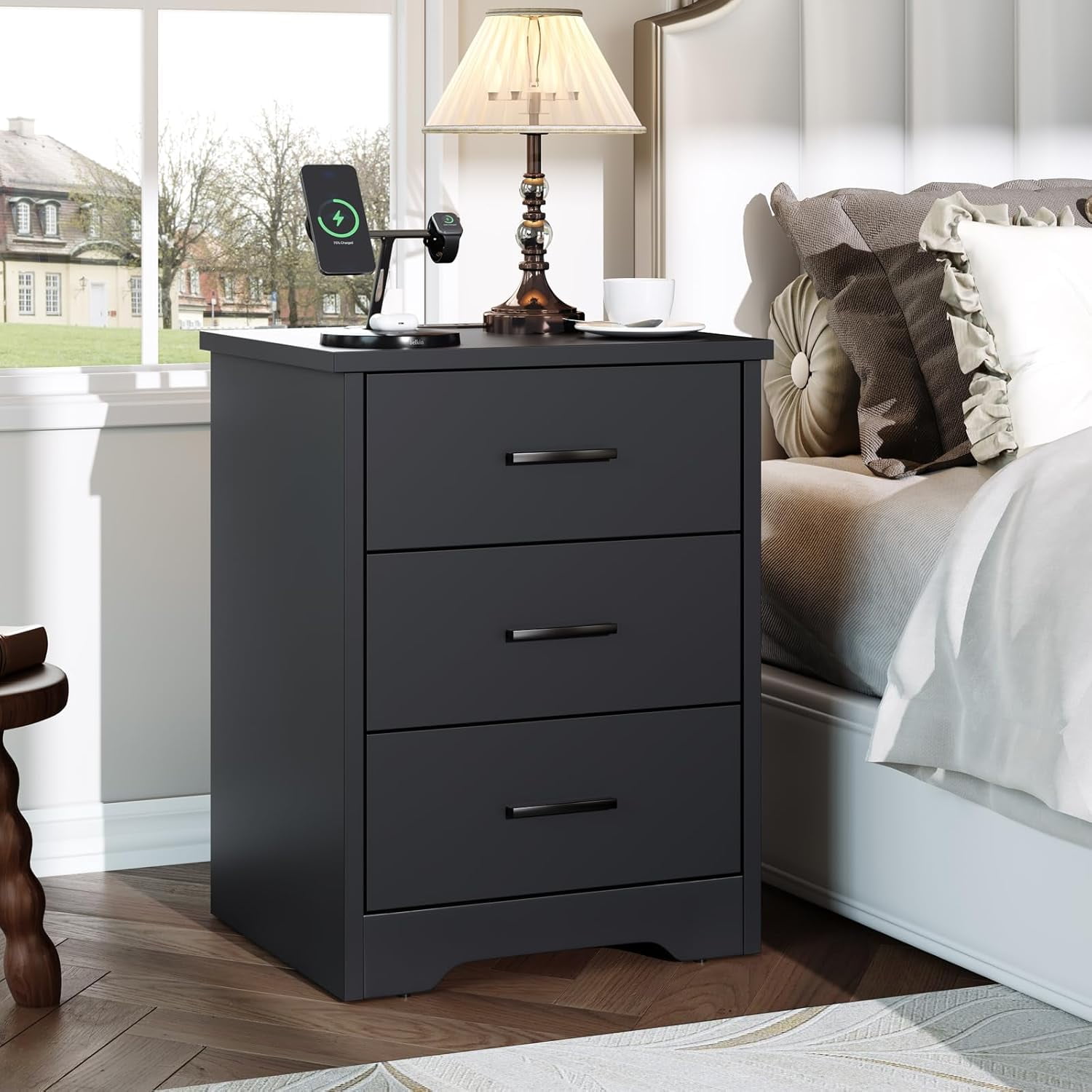 Dresser for Bedroom, Wood Dresser with 3 Drawers, Modern Minimalist ...