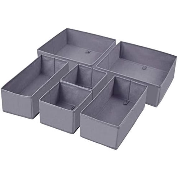 Dresser Drawer Organizer, Foldable Cloth Storage Box Closet Cube Basket ...