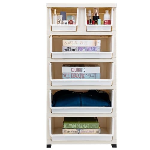 Dresser Drawer Organizers, Plastic Dresser 6 Drawers, Tall Lockable ...