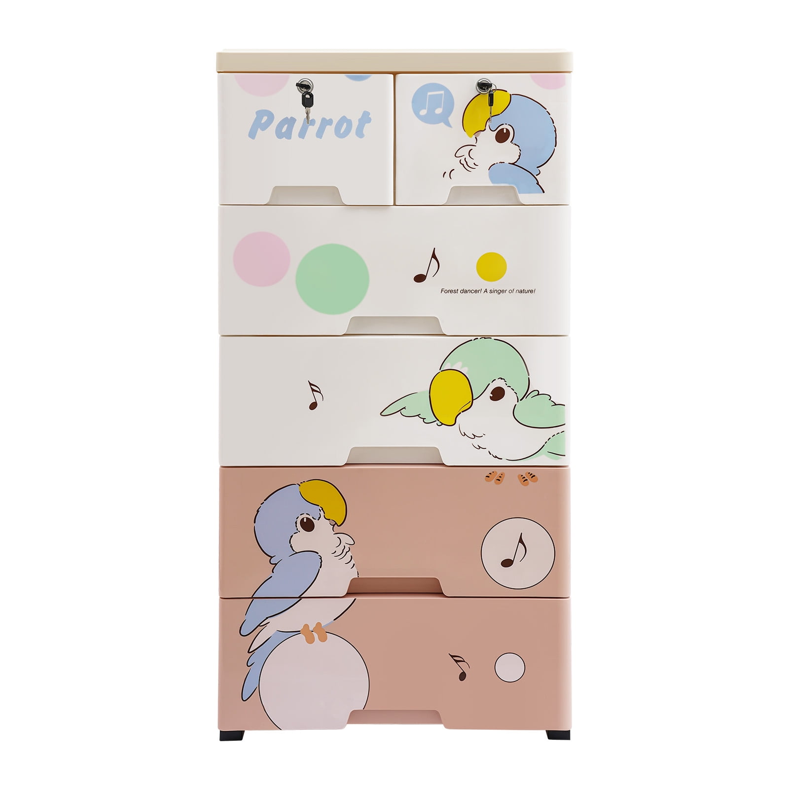 Dresser Drawer Organizers,Plastic Lockable Storage Cabinet,Dresser with ...