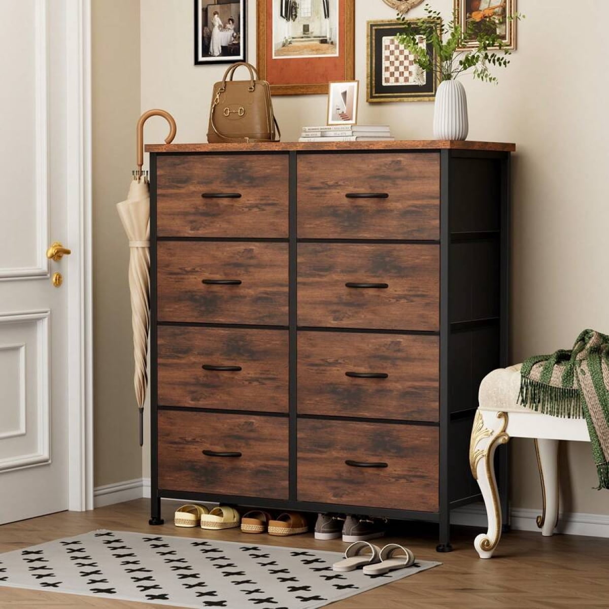 Sweetcrispy Sweetcrispy Dresser For Bedroom With 8 Drawers Tall Dresser ...