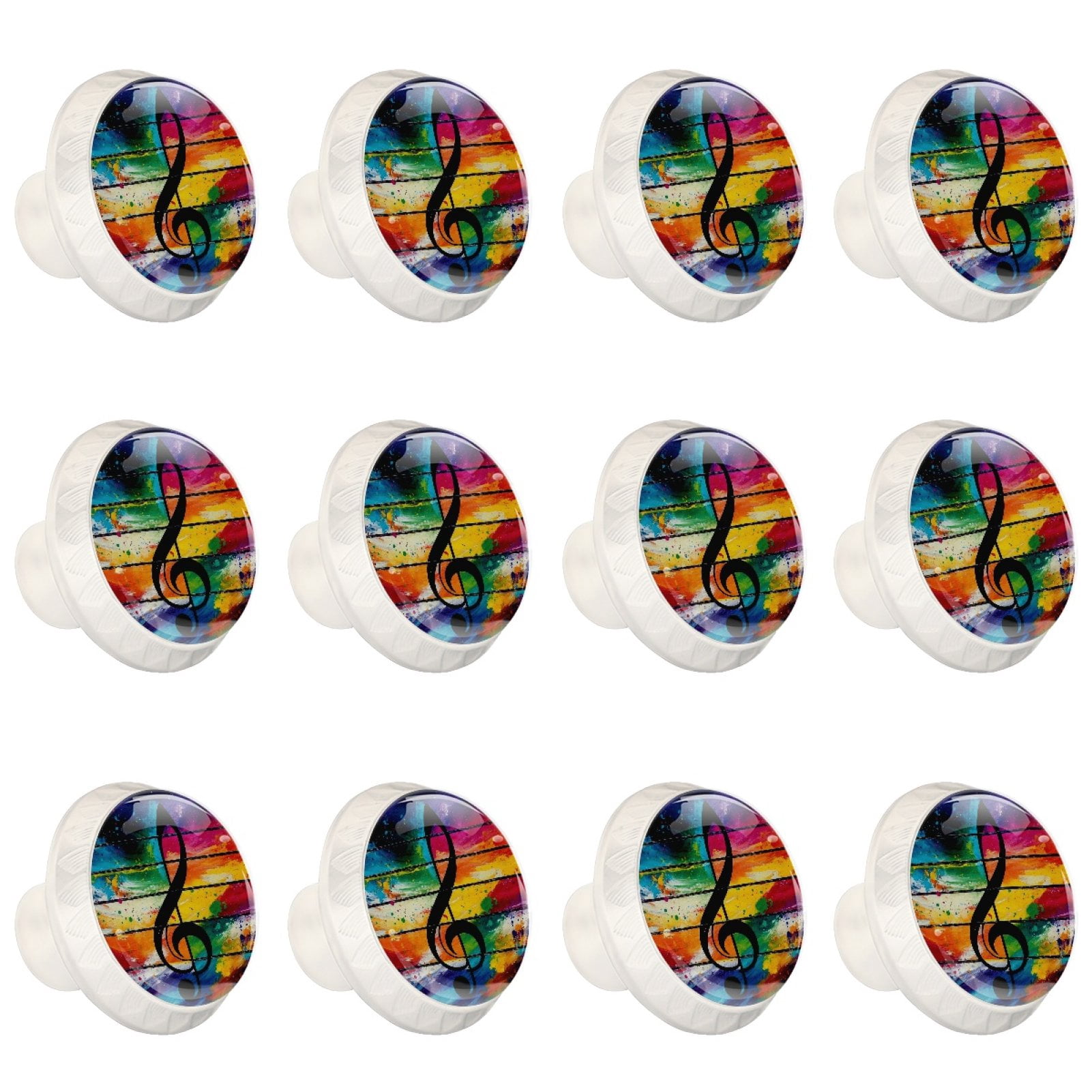 Dresser Knobs, 12 Pack Drawer Knobs Glass Cabinet Knobs Pull Handles ...