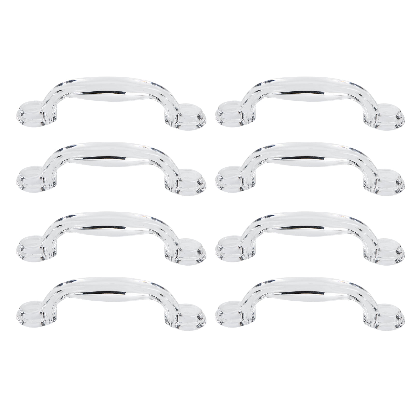 Dresser Pulls Knobs 8 Pcs Acrylic Handle Wardrobe Arc Handles for ...