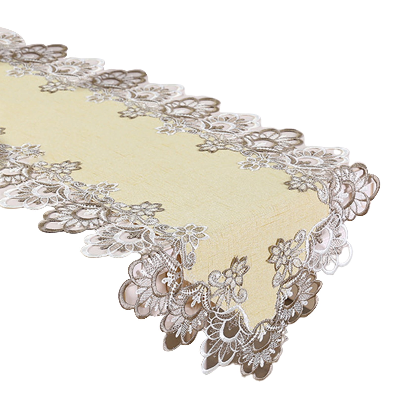 Dresser Scarf Laciness Ornamental Imitation Linen Decorative Anti-slip ...