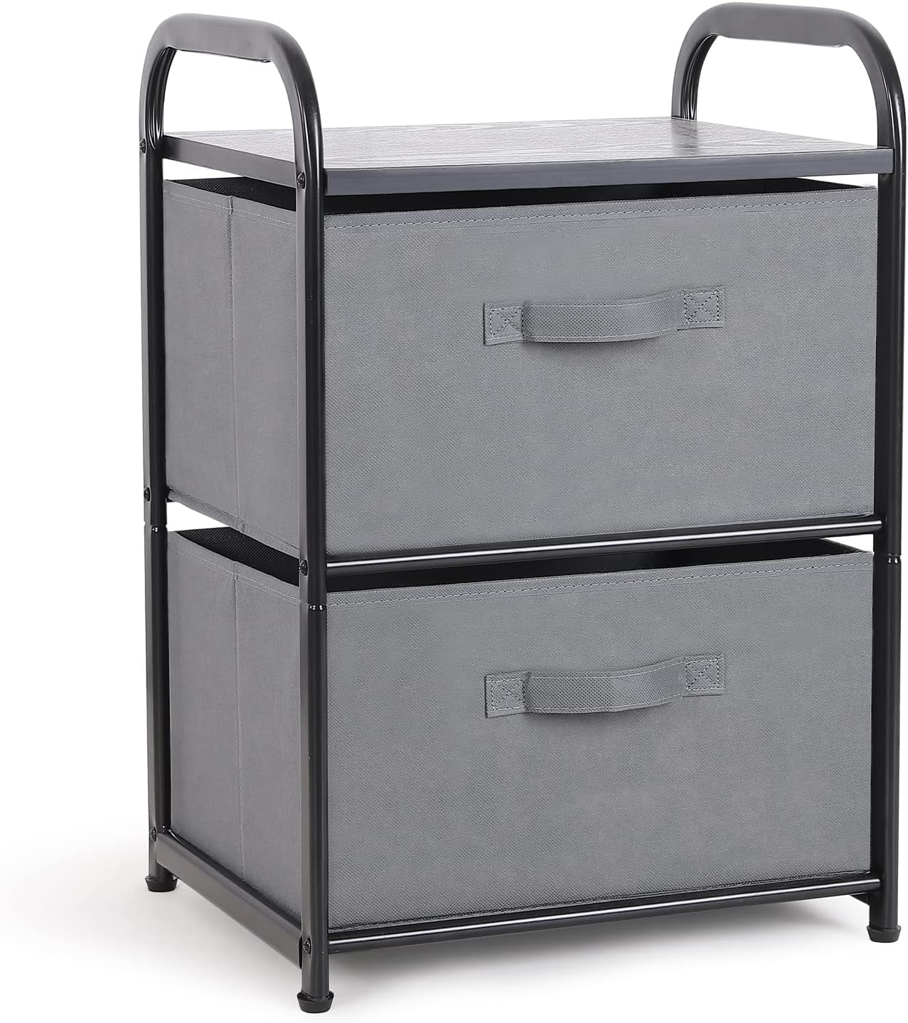 Dresser Storage with 3 Drawers, Fabric Dresser Tower, Vertical Storage ...