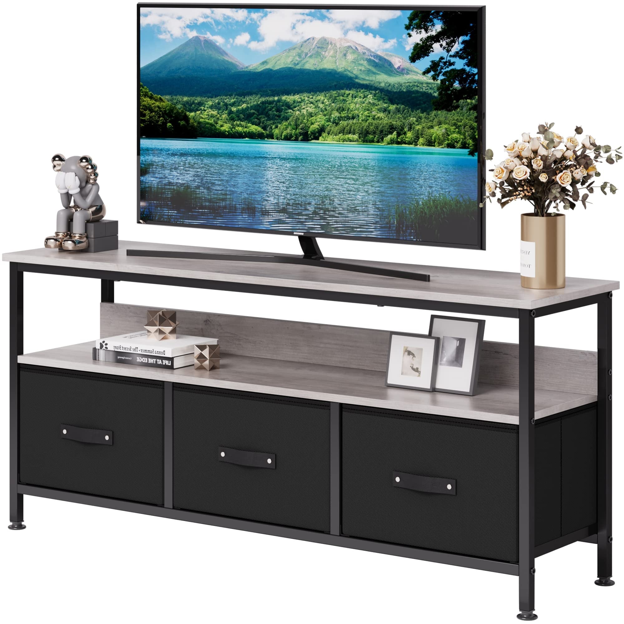 Dresser TV Stand 55 Inch Entertainment Center with Storage TV Stand for ...
