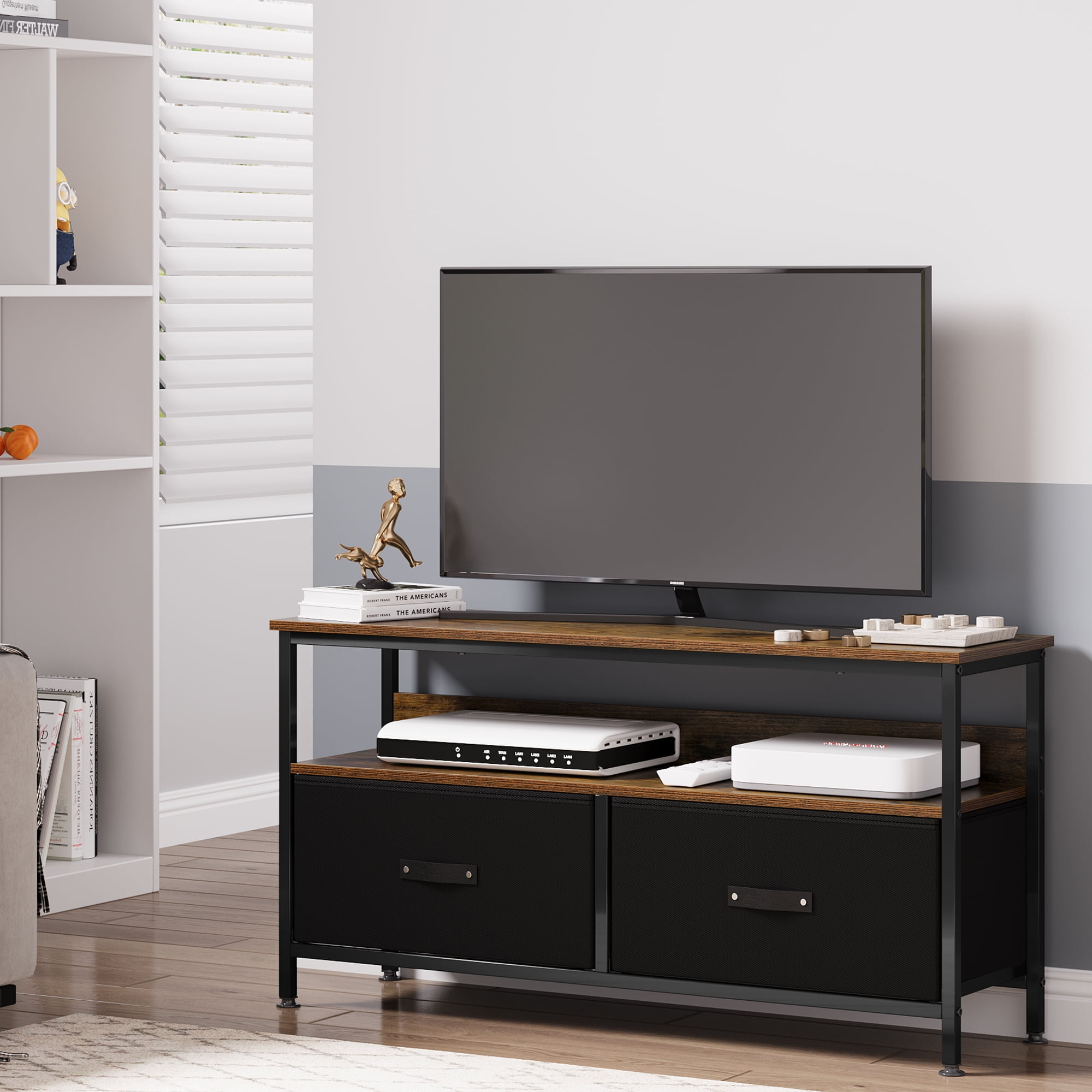 Dresser TV Stand, Entertainment Center with Storage, 50 Inch TV Stand ...