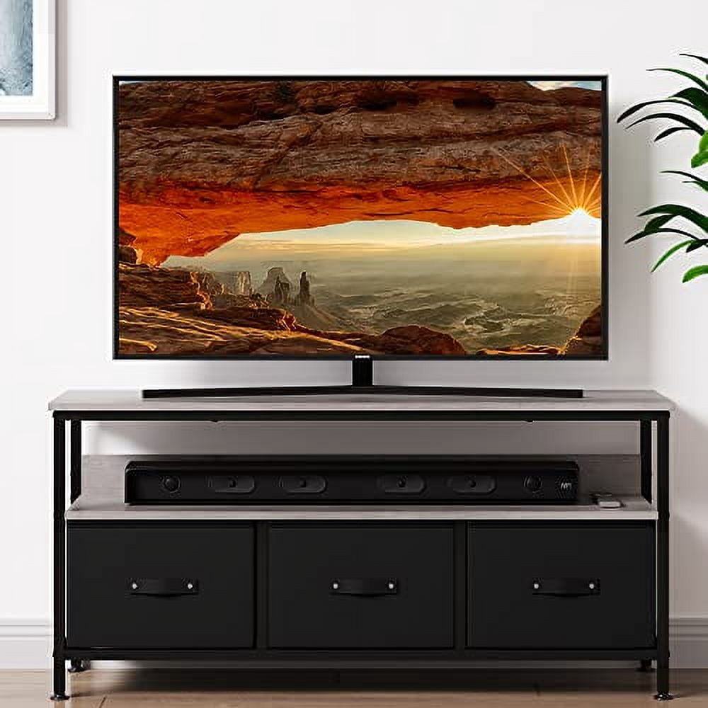 Dresser TV Stand, Entertainment Center with Storage, 55 Inch TV Stand ...