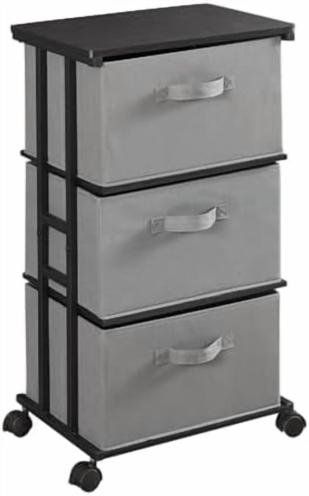 Dresser Tower with 3 Drawers for Bedroom, Fabric Storage Organizer Unit ...