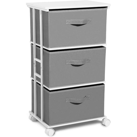 Dresser Tower with 3 Drawers,Fabric Dresser Drawer Organizer Unit ...