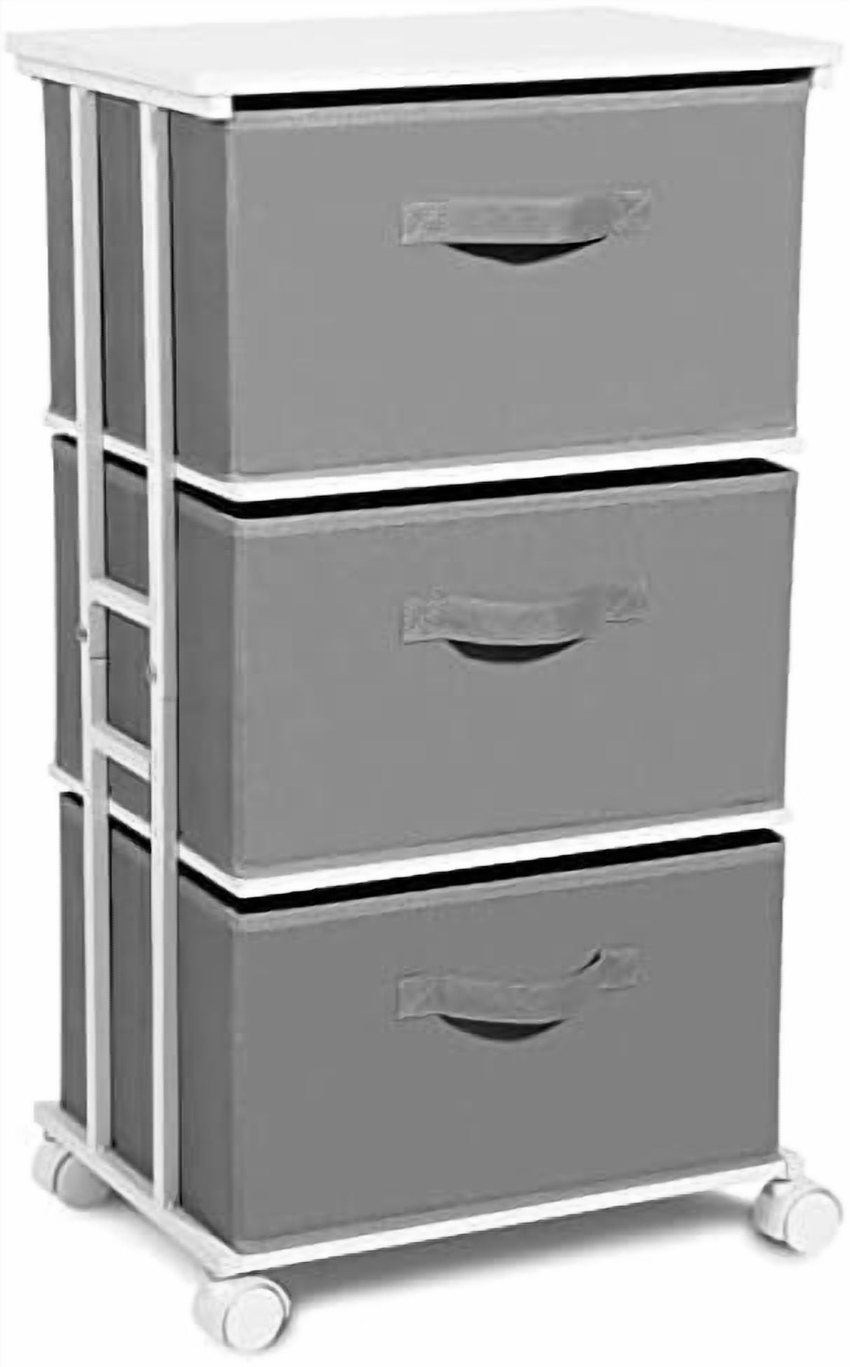 Dresser Tower with 3 Drawers,Fabric Dresser Drawer Organizer Unit ...
