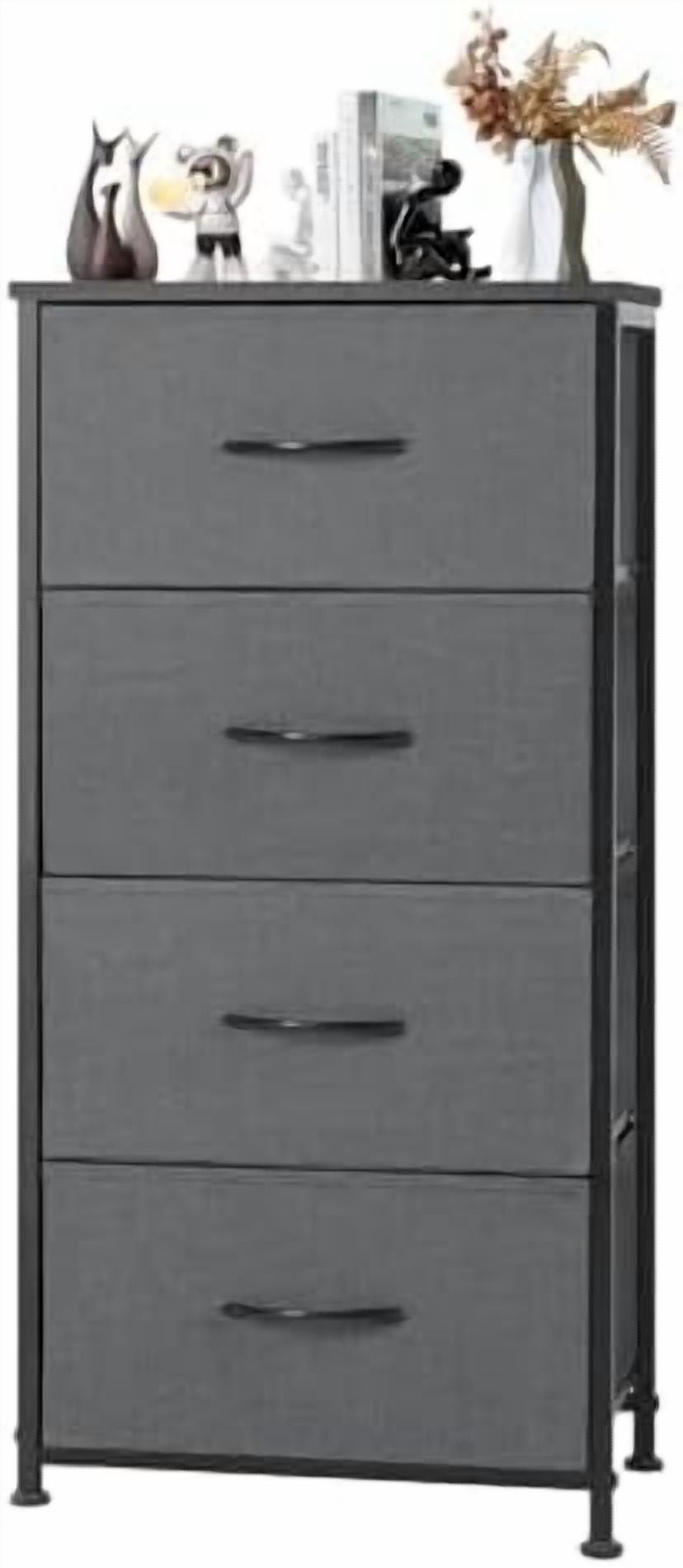 Dresser for Bedroom 4 Drawers, Tall Fabric Closet Chests Organizer ...