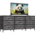 Dresser for Bedroom, 63 Inch Dresser TV Stand, 8 Drawer Closet Storage ...