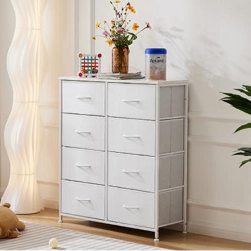 Dresser for Bedroom with 8 Fabric Drawers, Tall Chest Organizer Units ...