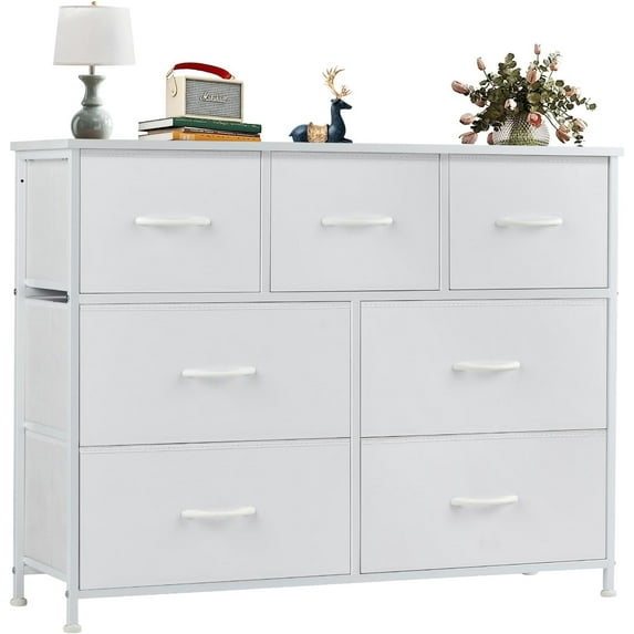 Dresser for with 7 Drawers, Wide Fabric Dresser for Storage and ...
