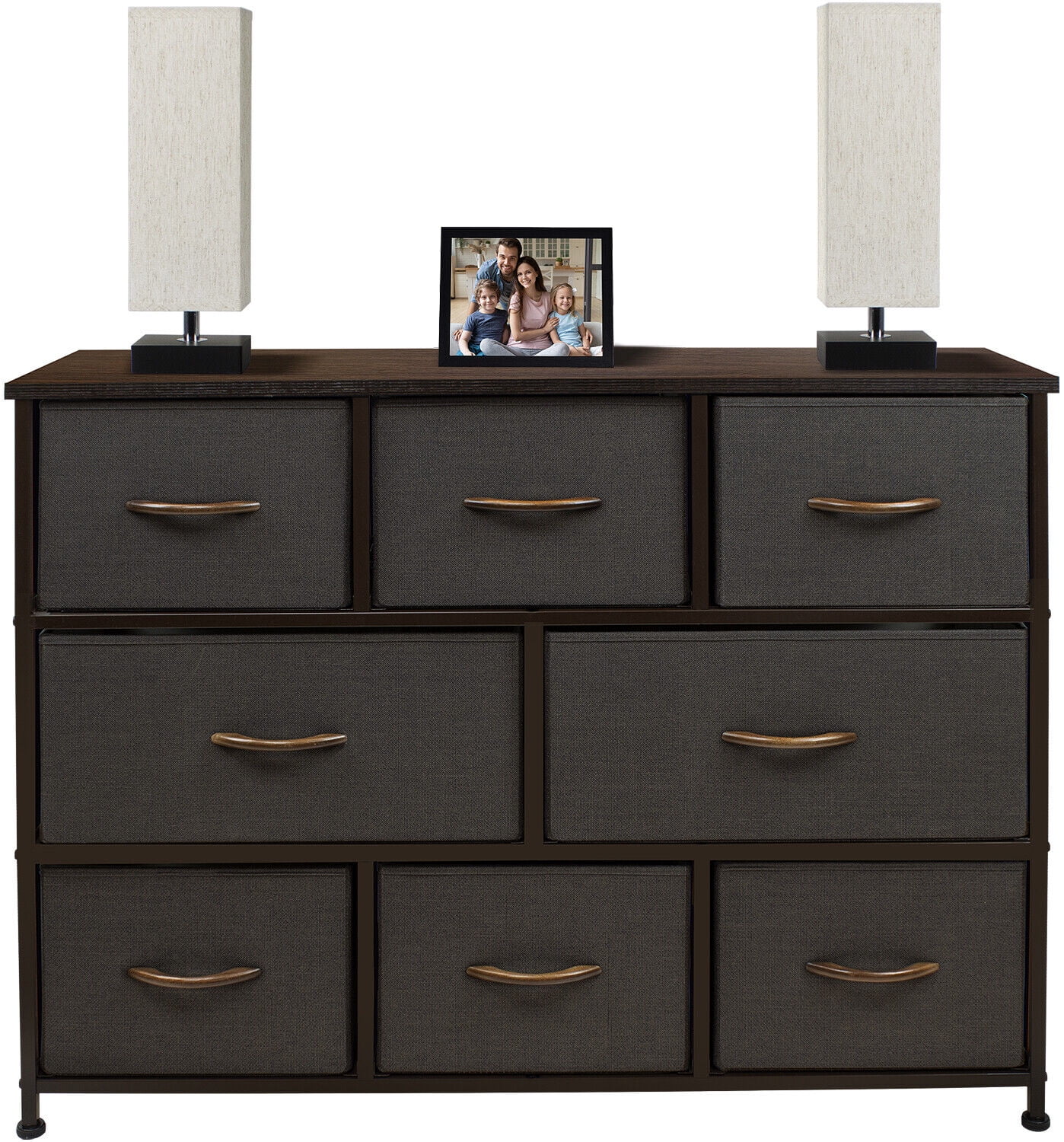 Dresser w/ 8 Drawers - Furniture Storage Chest TV Stand Unit for ...