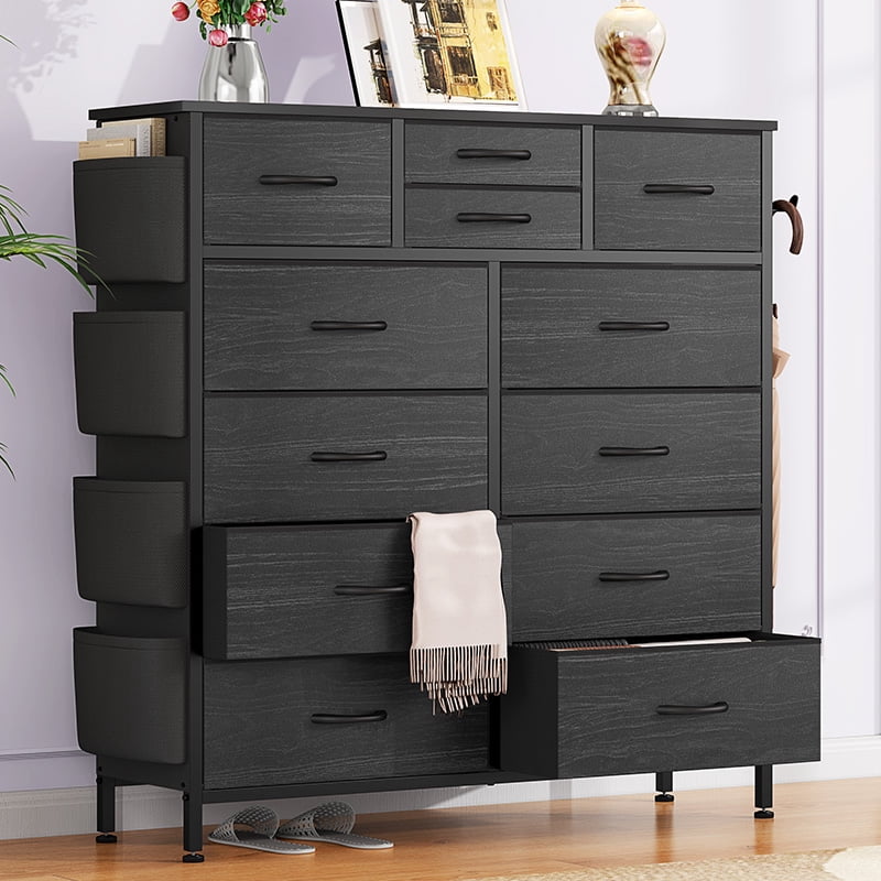 Dresser with 12 Fabric Drawer Stand Desktop Storage Cabinet for Bedroom ...