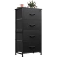 Dresser with 4 Drawers, Fabric Storage Tower, Organizer Unit for ...
