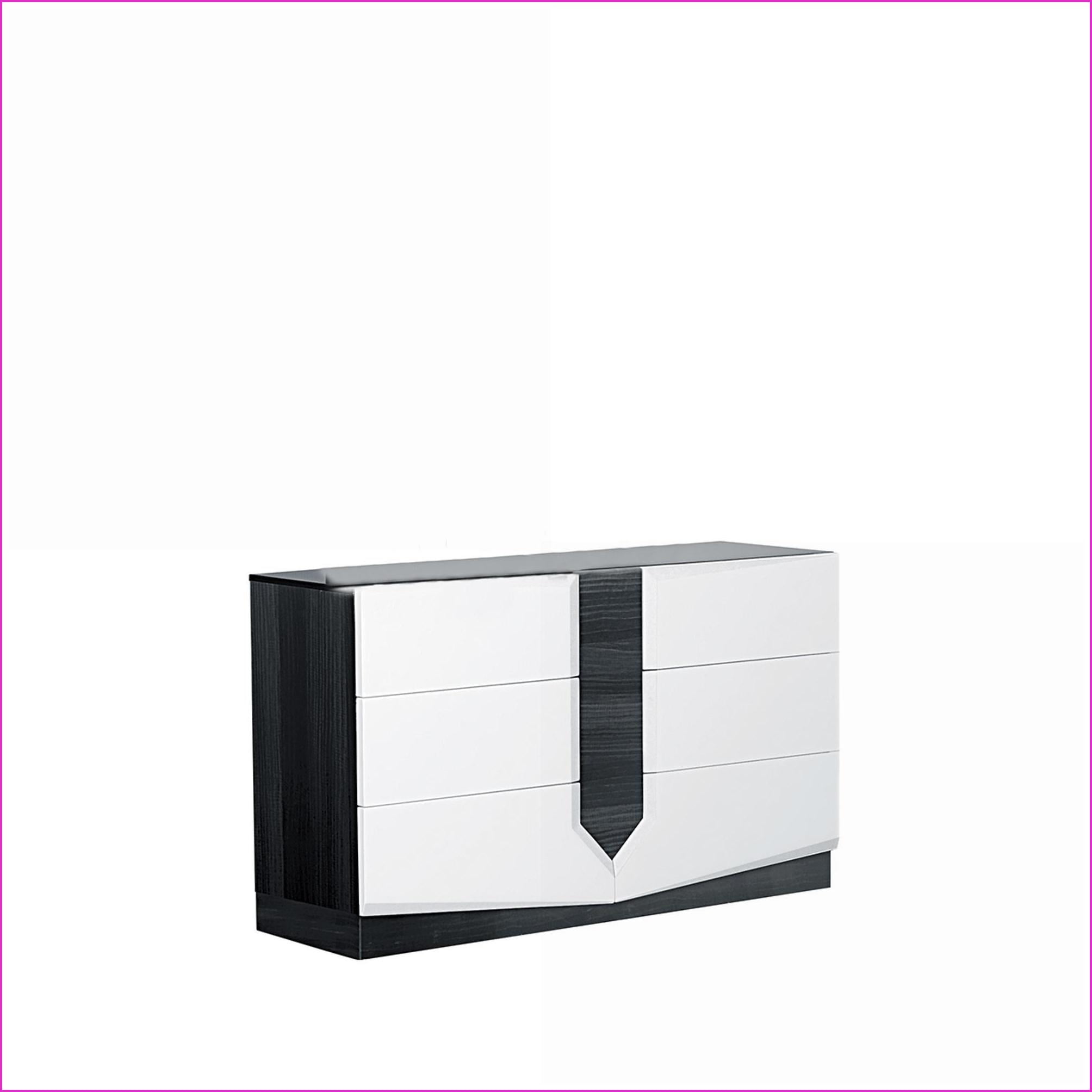Dressers, Contemporary White with Zebrano Accent | Solid Wood+MDF ...
