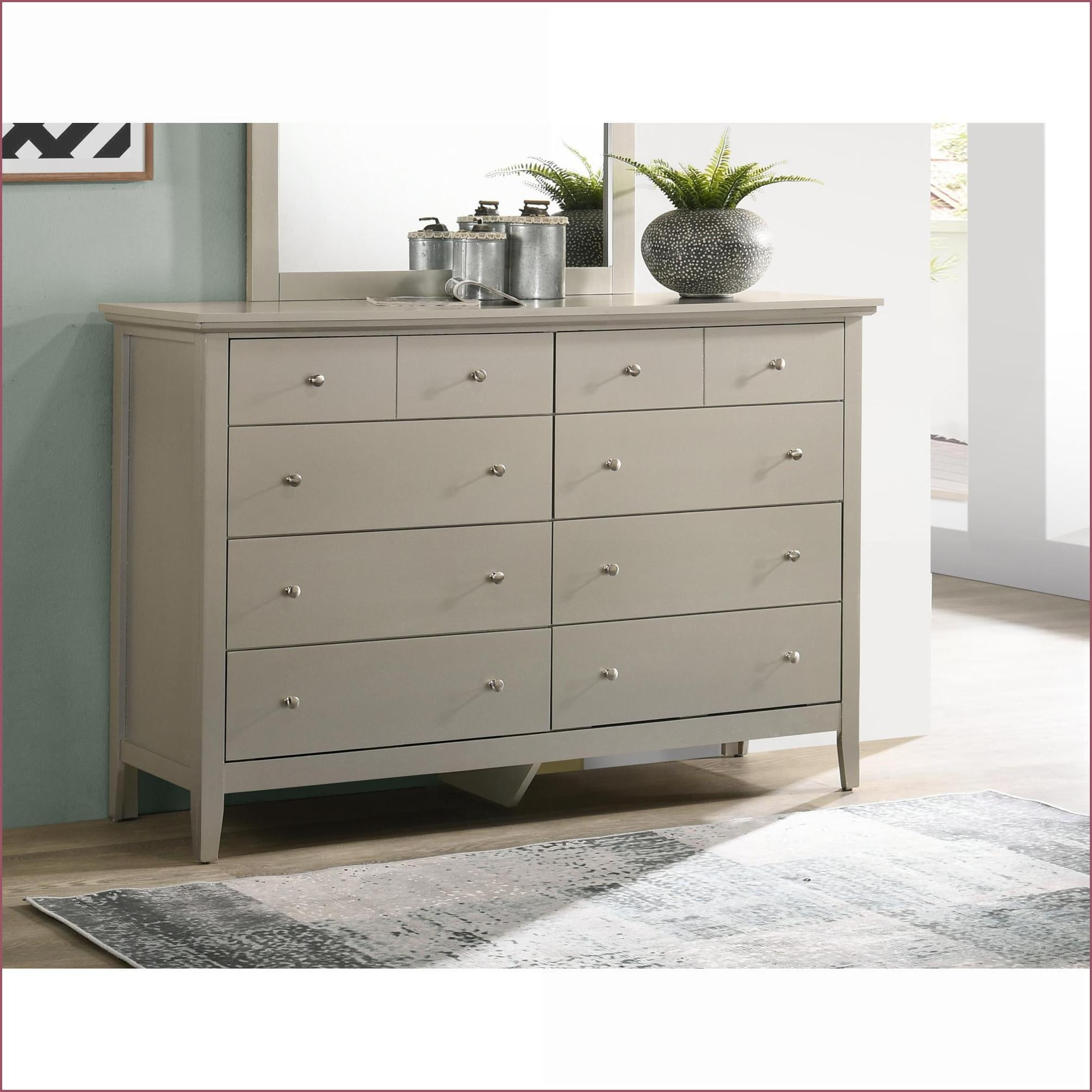 Dressers | Hammond Silver Champagne Wood Veneer Dresser | Fully ...