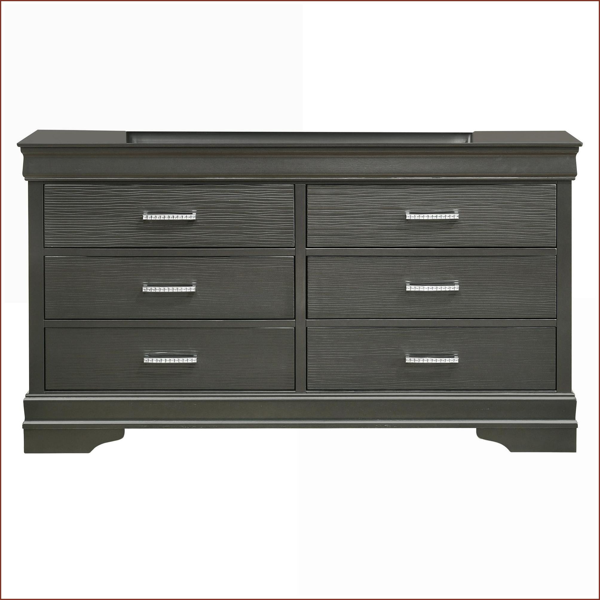 Dressers: Modern 6-Drawer Manufactured Wood Dresser, Gray – Dresser ...