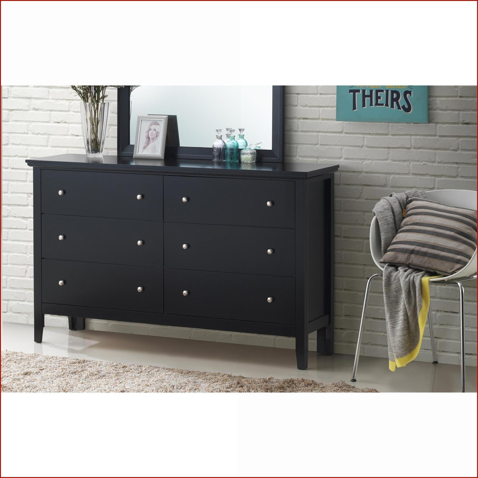 Dressers, Modern Black Dresser with French Dovetail Drawers | Fully ...