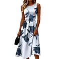KLHDSF Dresses For Women Deep V-Neck Long Puff Sleeve Fit And Flare ...