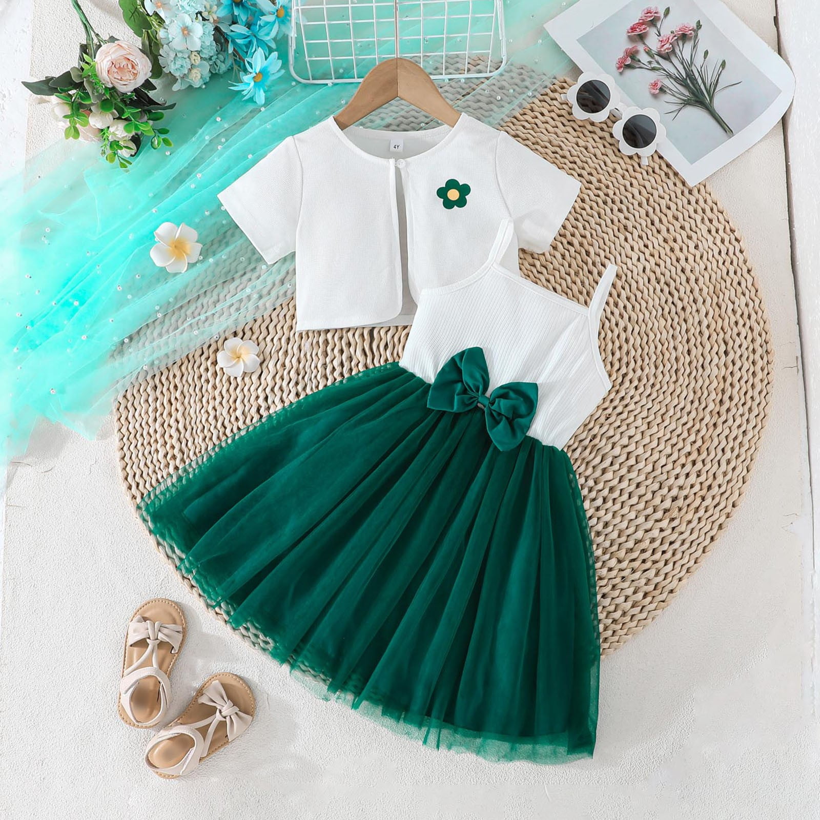 Dresses for Girls Kids Toddler Girls Summer Elegant Princess Outfit ...