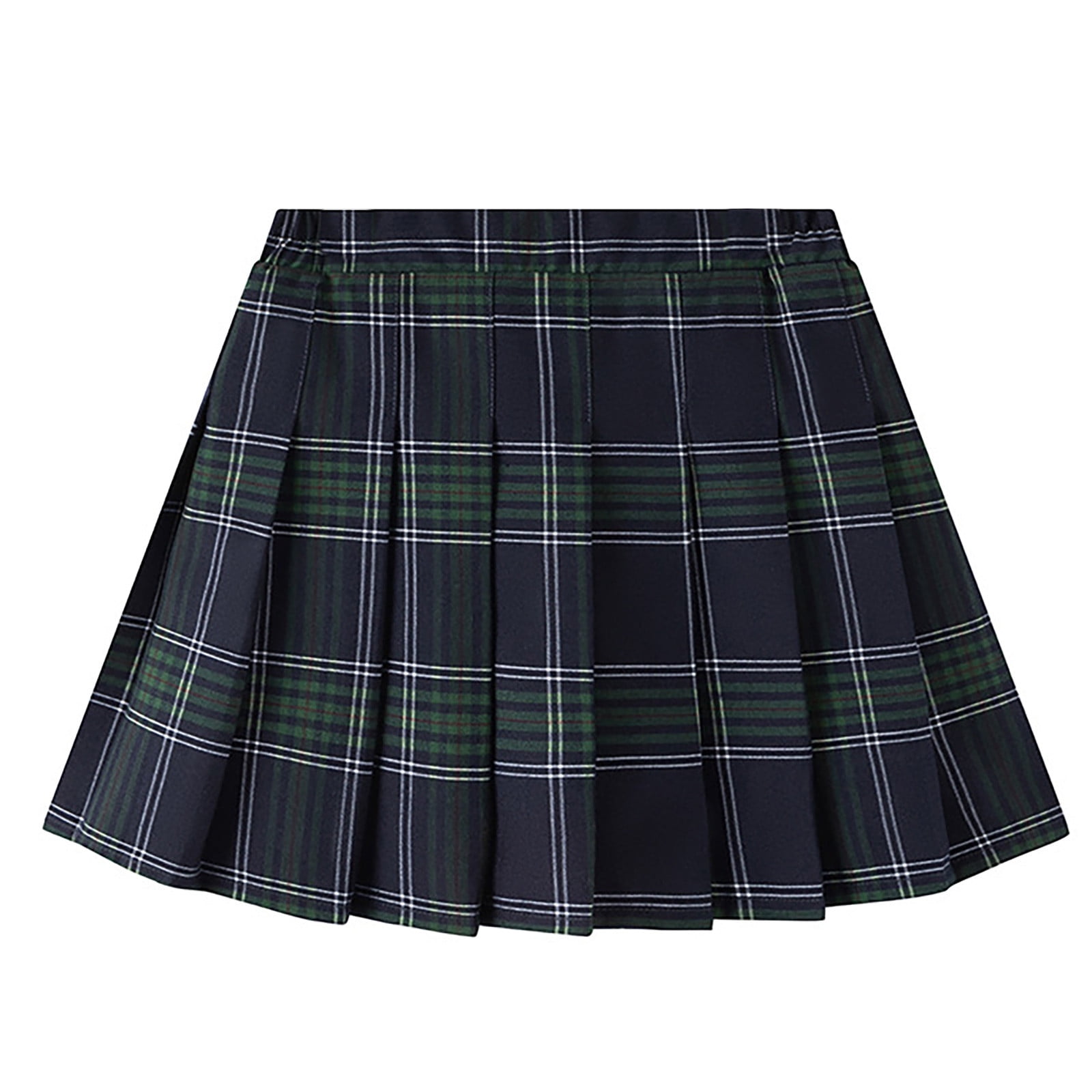 Dresses for Girls Summer Plaid Pleated Skirt for Kids Teen Girls Casual ...