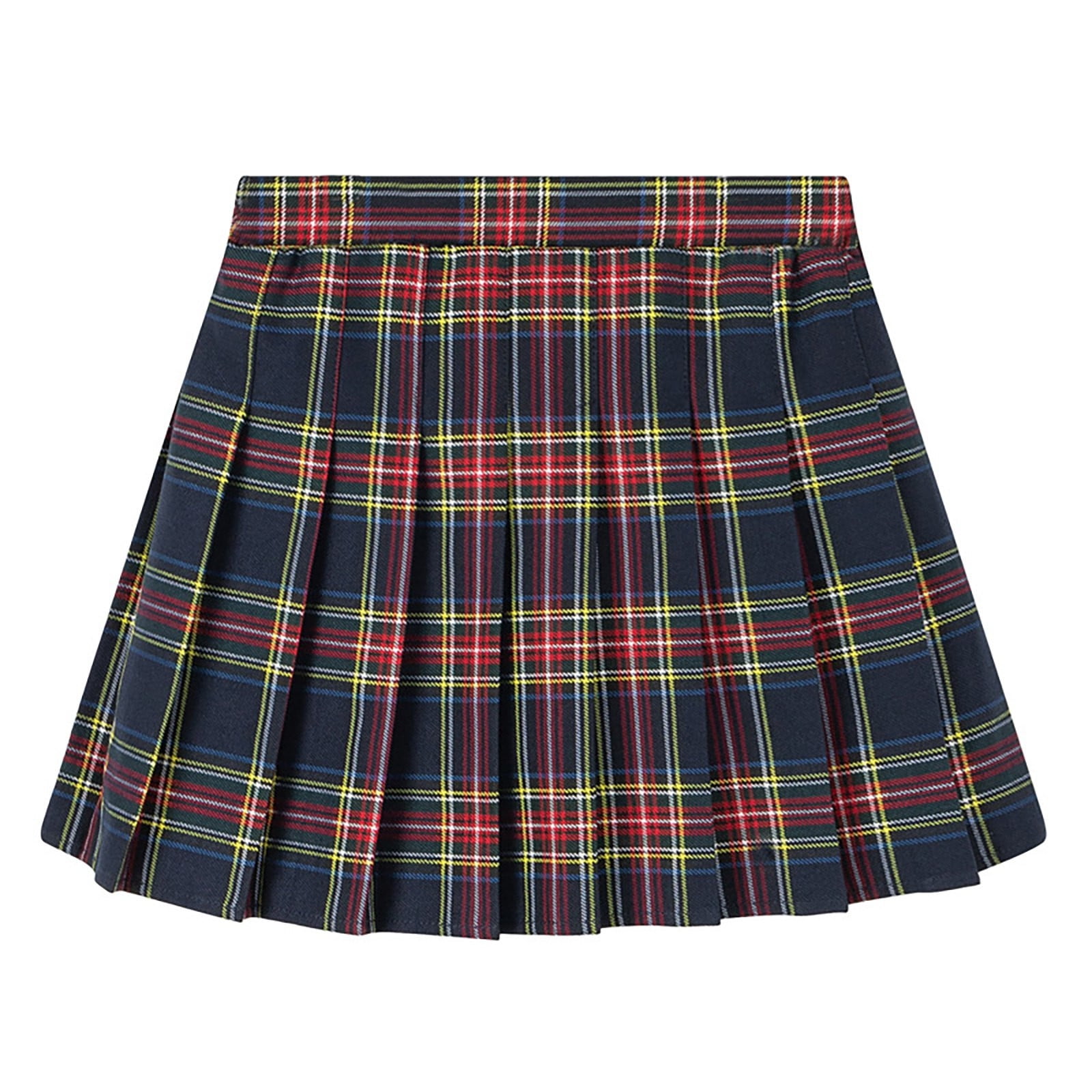 Dresses for Girls Summer Plaid Pleated Skirt for Kids Teen Girls Casual ...
