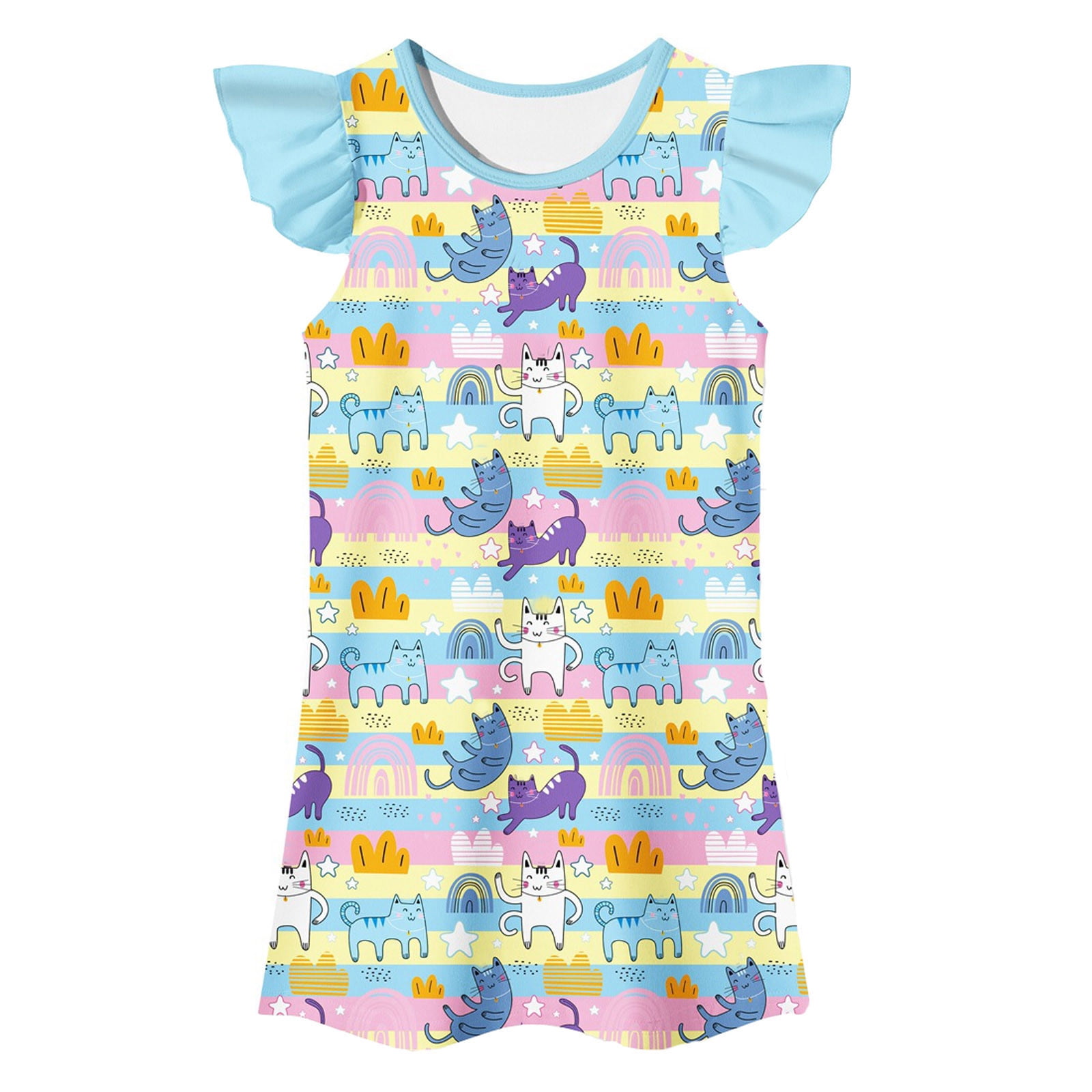 Dresses Kids Kids Girls Princess Dress Gown Toddlers Casual Wear Cute ...